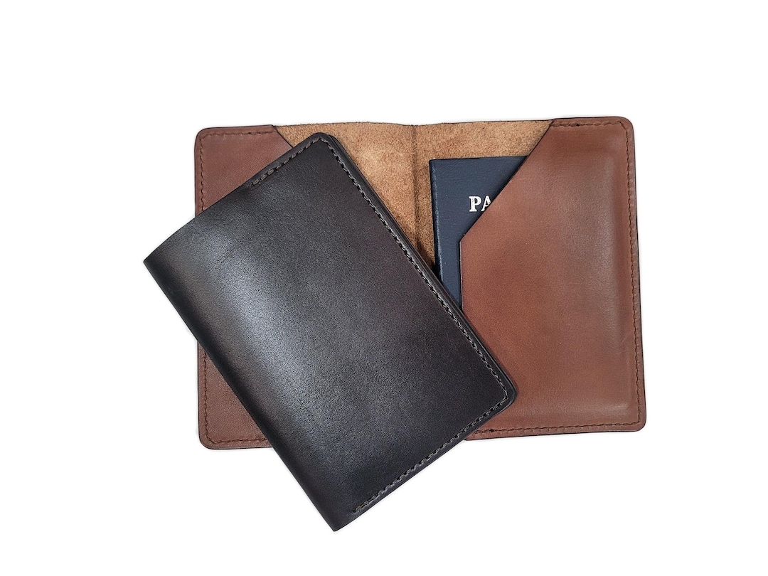 Double Passport Holder, Dual Passport Cover, Personalized Leather ...