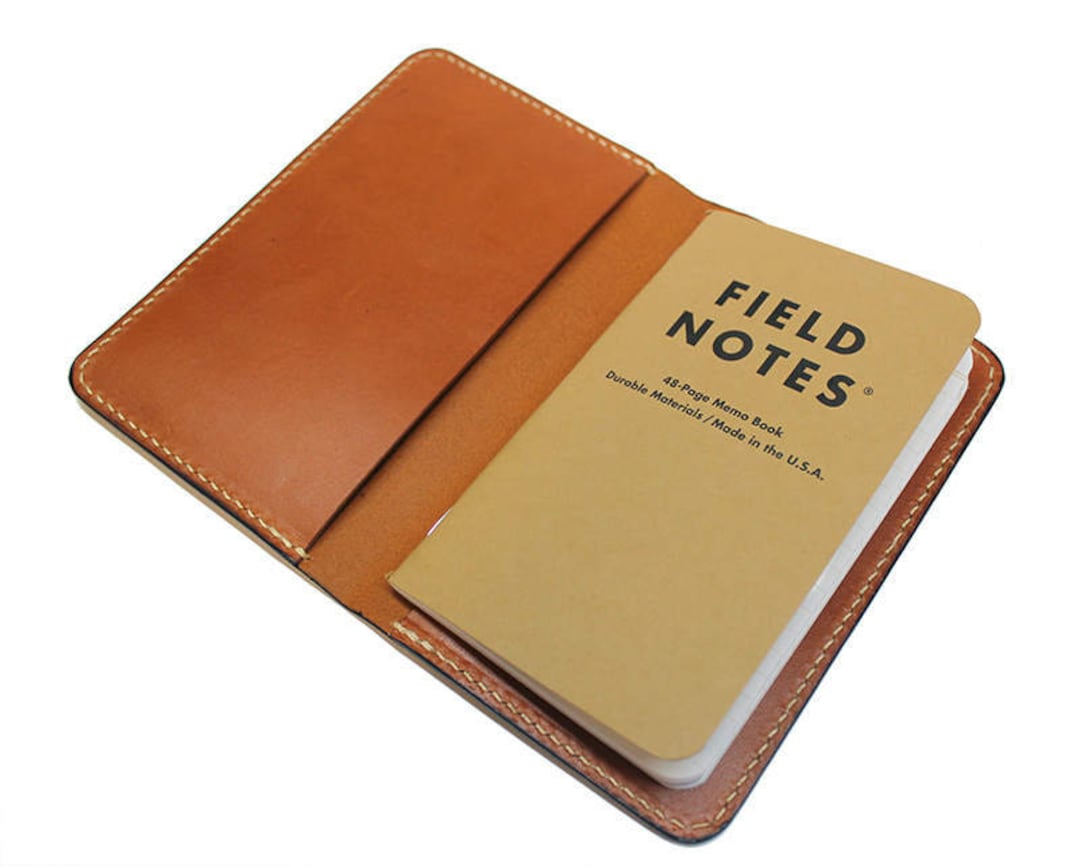 Personalized Leather Field Notes Cover: Handmade Full Grain Journal - Etsy