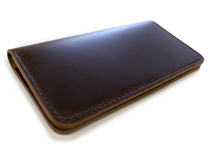 Horween Leather Checkbook Cover Chromexcel Check Book Cover - Etsy