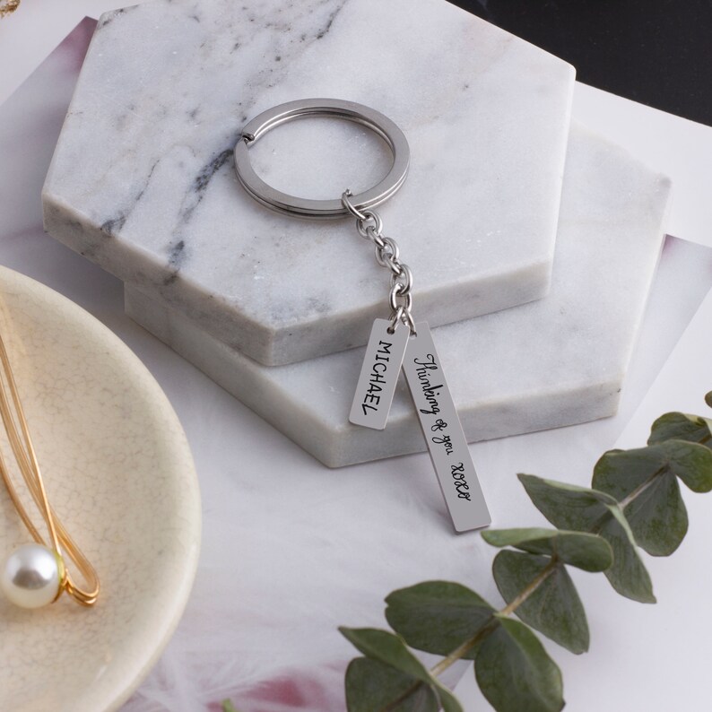 Personalized Vertical Keychain Actual Hand Writing Signature - Etsy