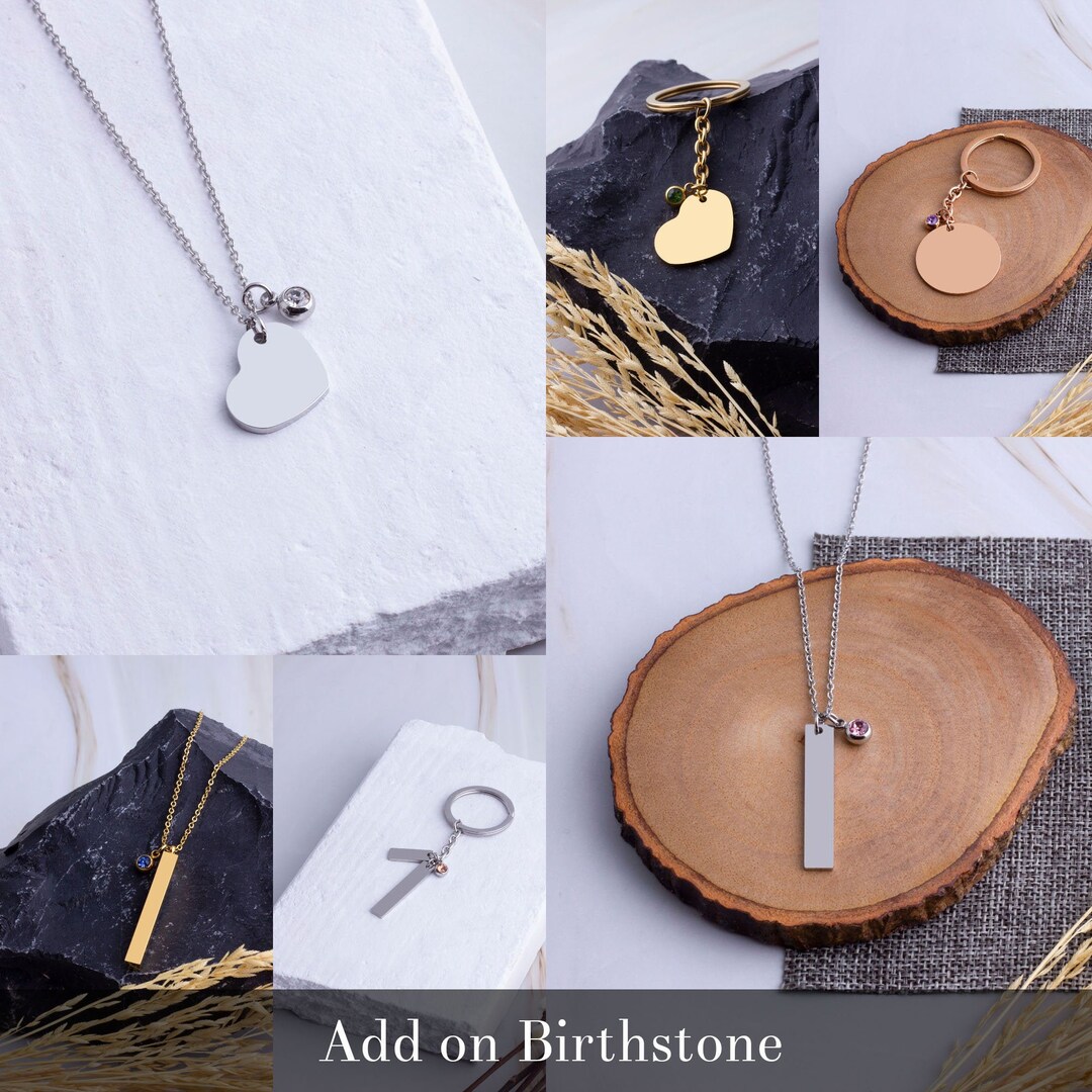 Birthstone - Add on With Other List Only - Custom Birthstone Necklace ...