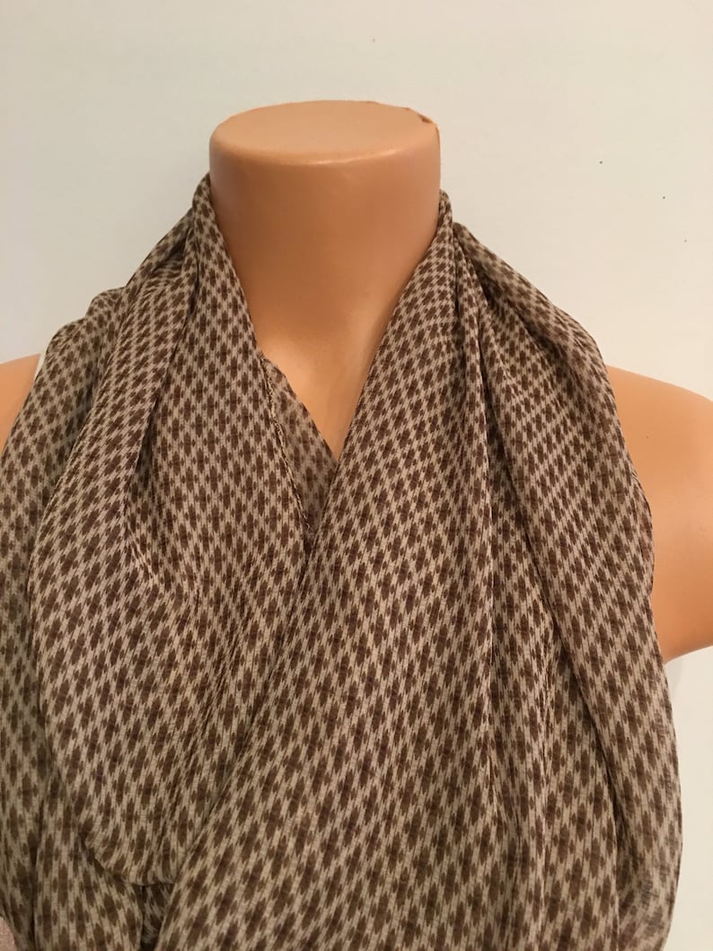 Light Infinity Scarf, Regular Scarf Light Weight Silky Scarf, Chiffon ...