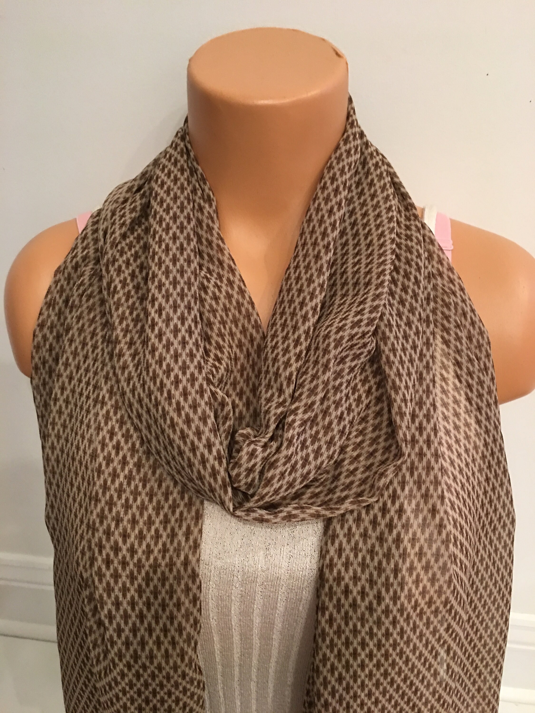 Light Infinity Scarf, Regular Scarf Light Weight Silky Scarf, Chiffon ...