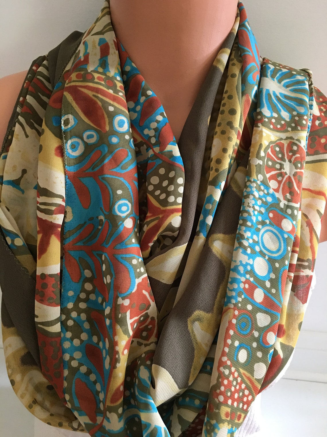 Long Scarf Regular or Infinity Style Scarf Light Weight Silky - Etsy