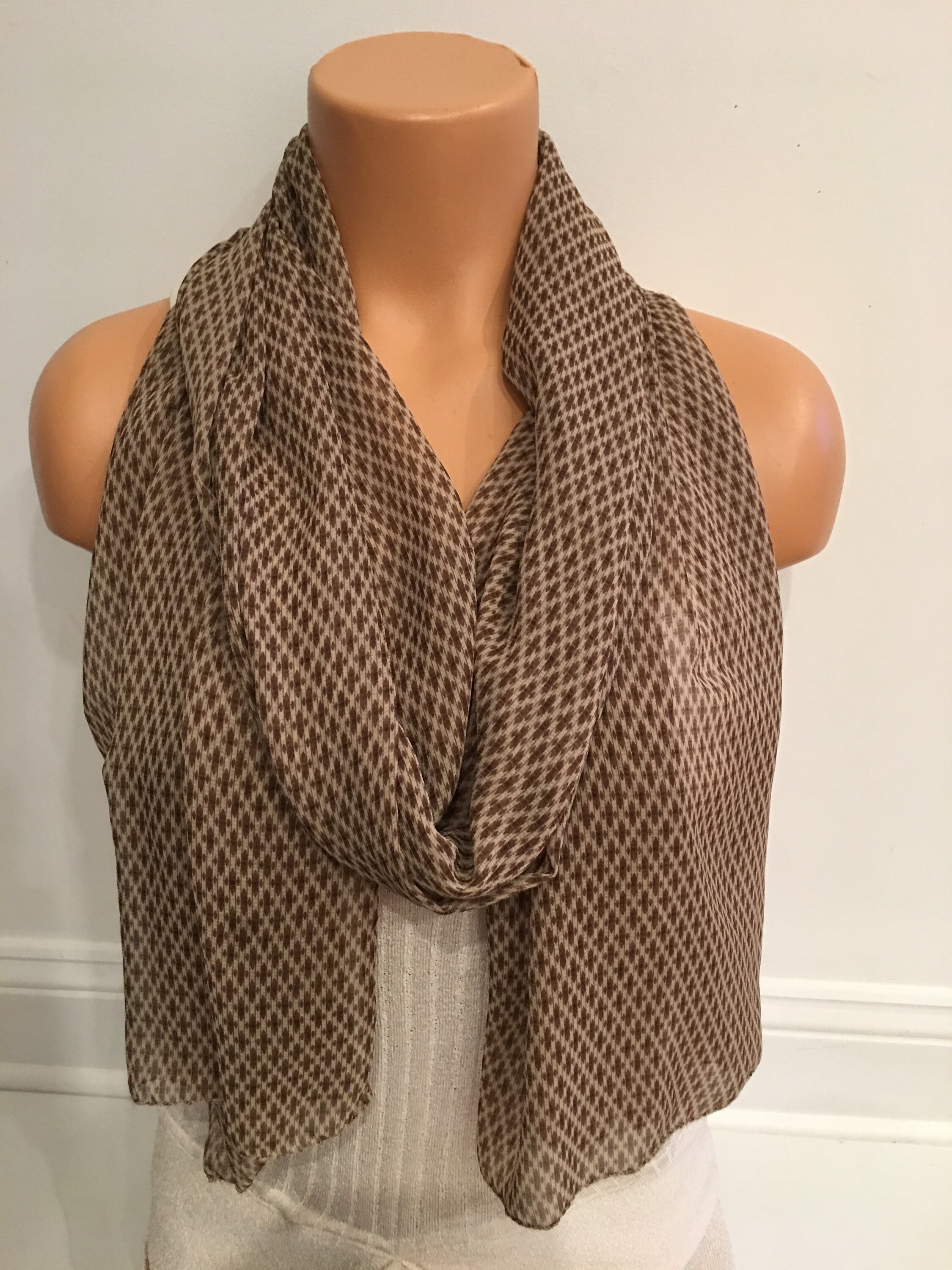 Light Infinity Scarf, Regular Scarf Light Weight Silky Scarf, Chiffon ...