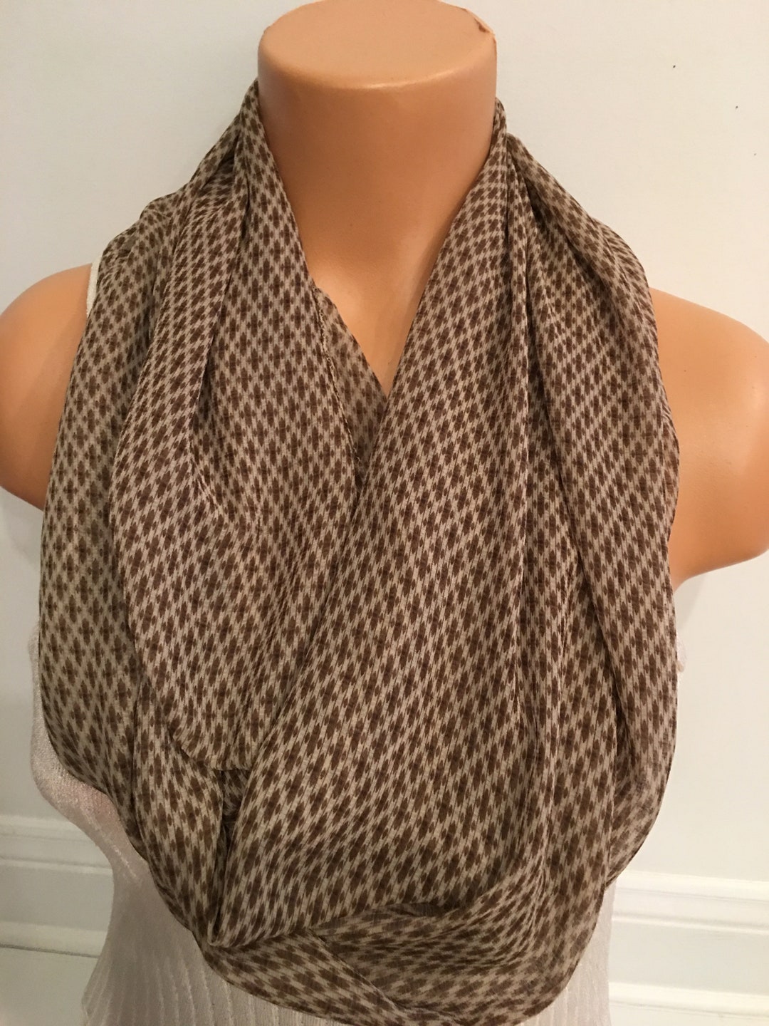 Light Infinity Scarf, Regular Scarf Light Weight Silky Scarf, Chiffon ...