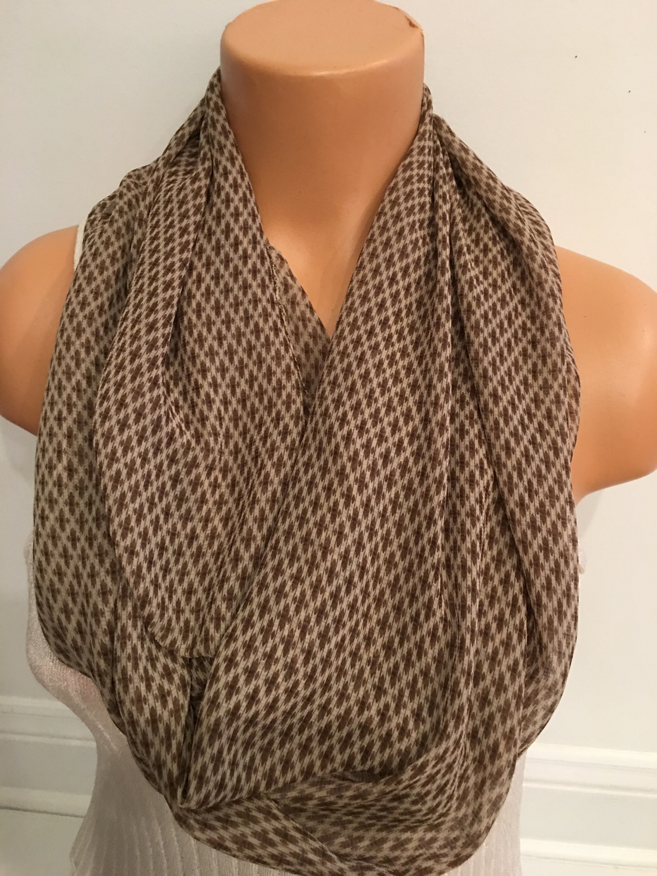 Light Infinity Scarf, Regular Scarf Light Weight Silky Scarf, Chiffon ...