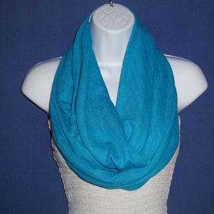 Accessories Scarf Infinity Scart Tube Scarf Turquoise Knit Scarf Circle ...