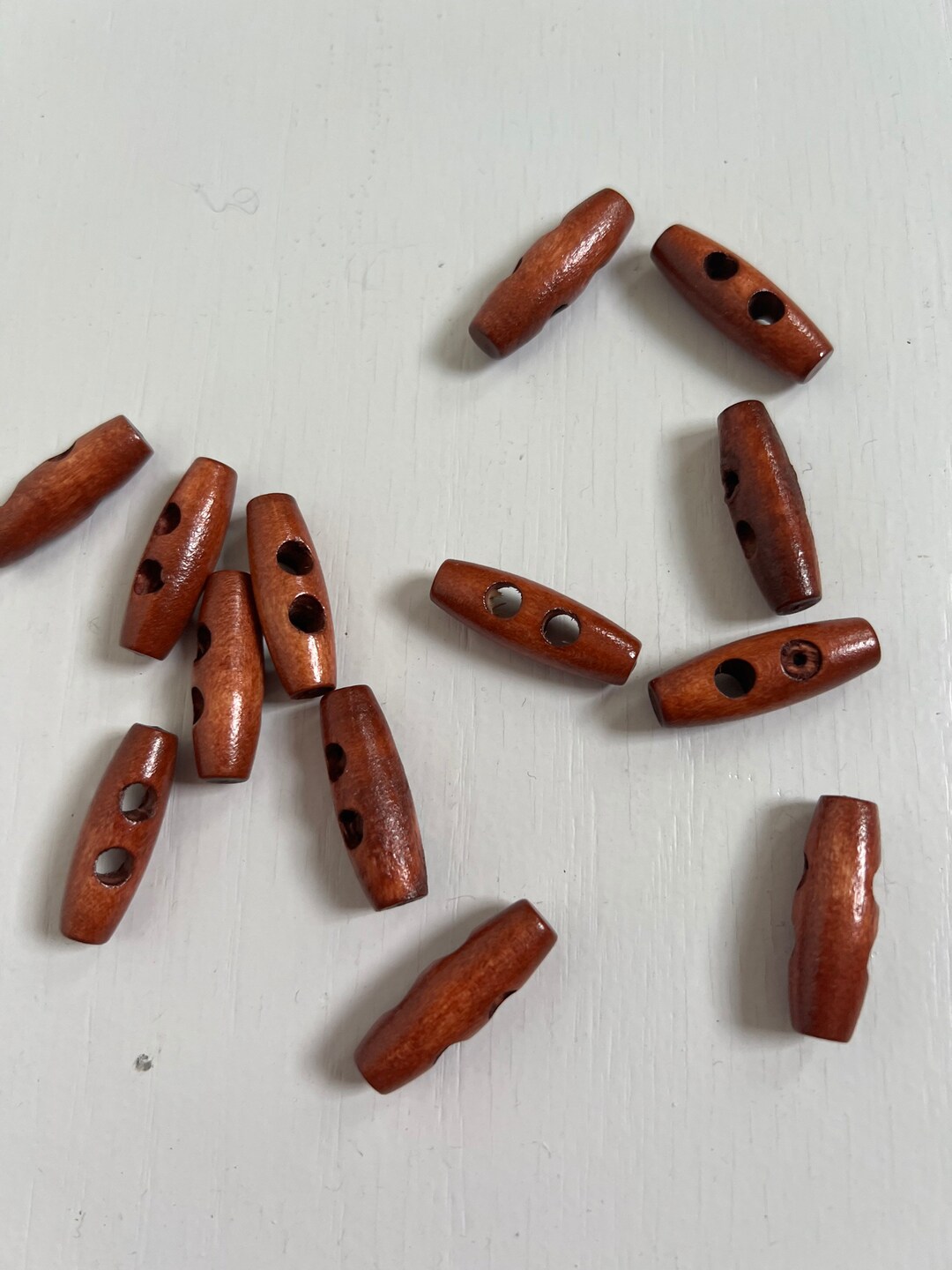Brown Wood Toggle Button: 3cm Sewing Closure - Etsy
