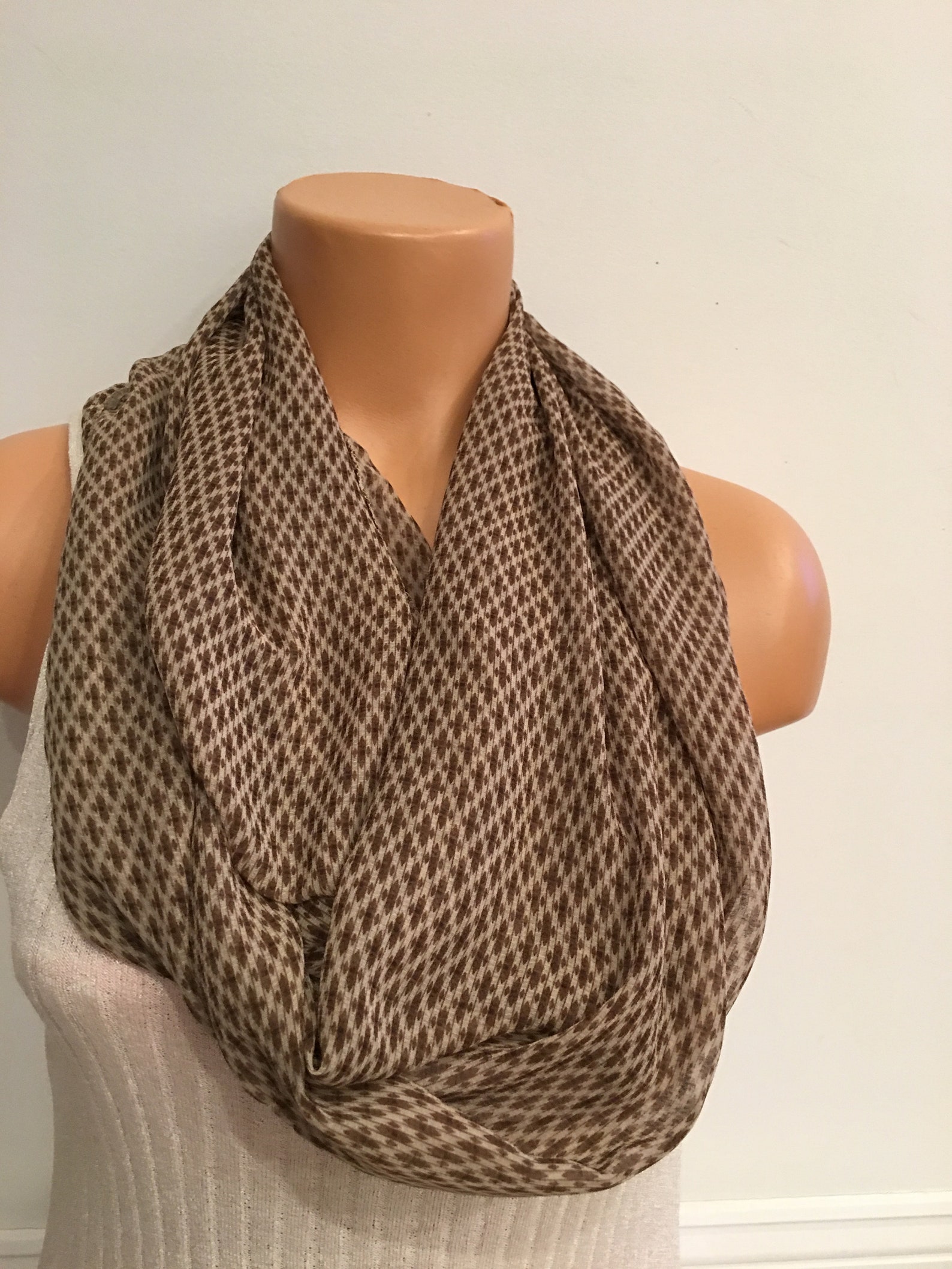 Light Infinity Scarf, Regular Scarf Light Weight Silky Scarf, Chiffon ...