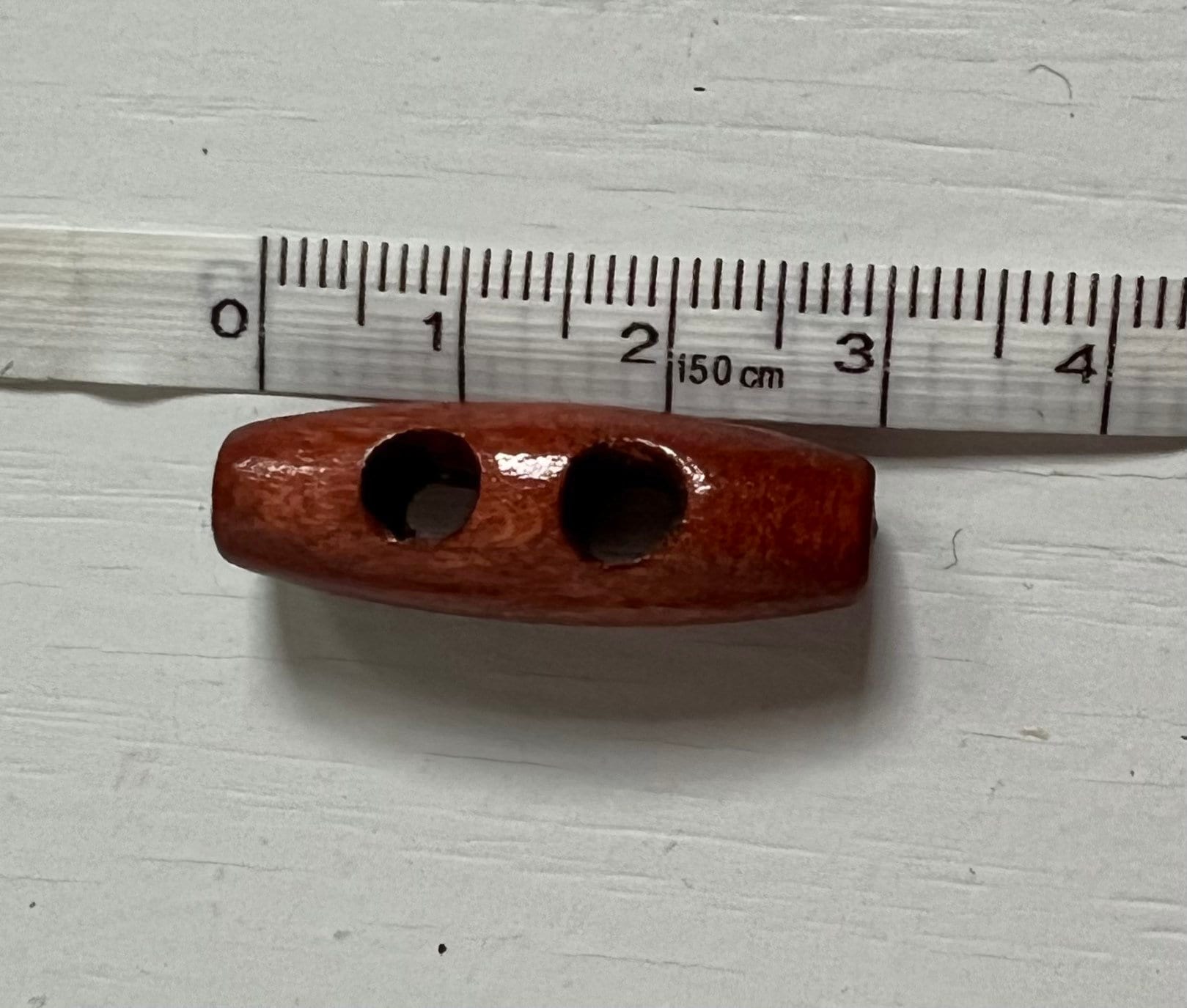 Brown Wood Toggle Button: 3cm Sewing Closure - Etsy