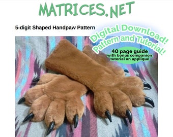 Puffy Handpaw Pattern - Etsy