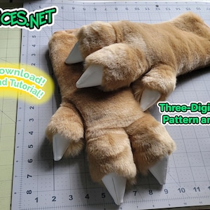 Pattern and Tutorial: 3-digit Handpaws With Big Claws! - Etsy