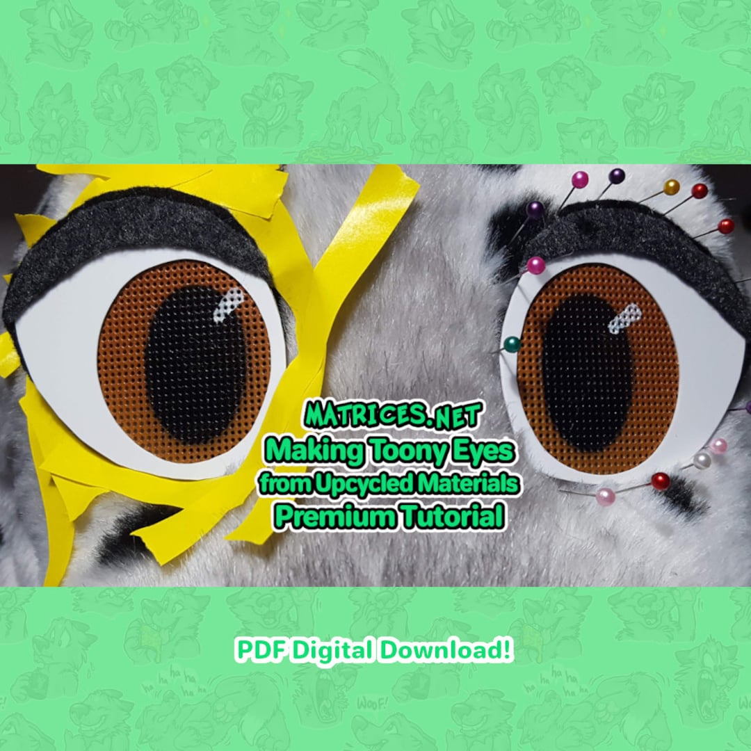 Premium Tutorial: Making Toony Eyes From Upcycled Materials - Etsy