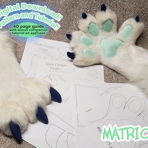 Pattern and Tutorial: Shaped 5-digit Handpaws - Etsy