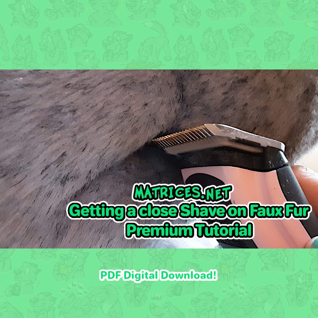 Premium Tutorial: Getting A Close Shave on Faux Fur - Etsy