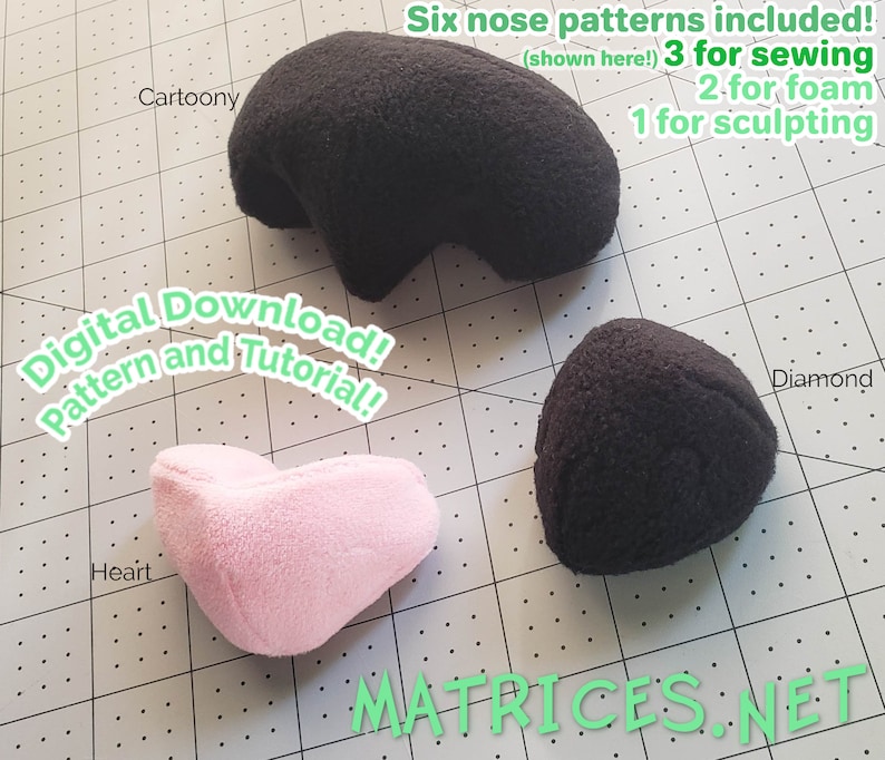Pattern and Tutorial: All About Fursuit Noses - Etsy