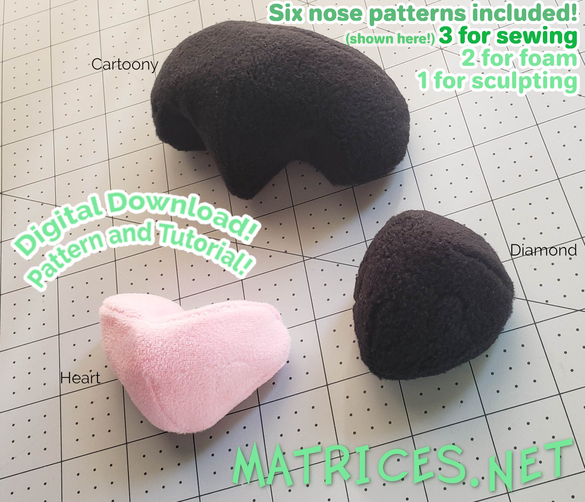 Pattern and Tutorial: All About Fursuit Noses - Etsy Canada