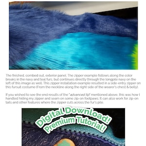 Premium Tutorial: Deluxe Zipper Technique for Faux Fur - Etsy