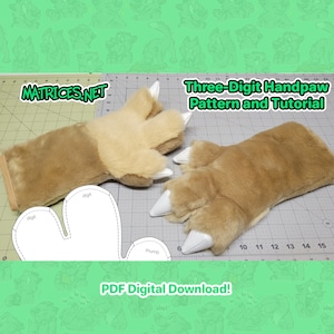 Pattern and Tutorial: 3-digit Handpaws With Big Claws! - Etsy