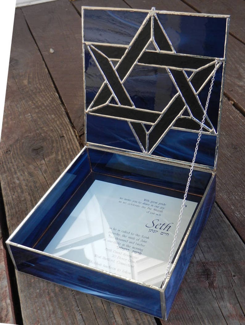 Star of David Keepsake Box, Magen Box - Bar Mitzvah - Bat Mitzvah ...