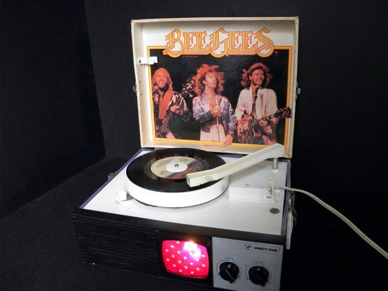 Bee Gees 1979 Record Player by Vanity Fair With Working | Etsy