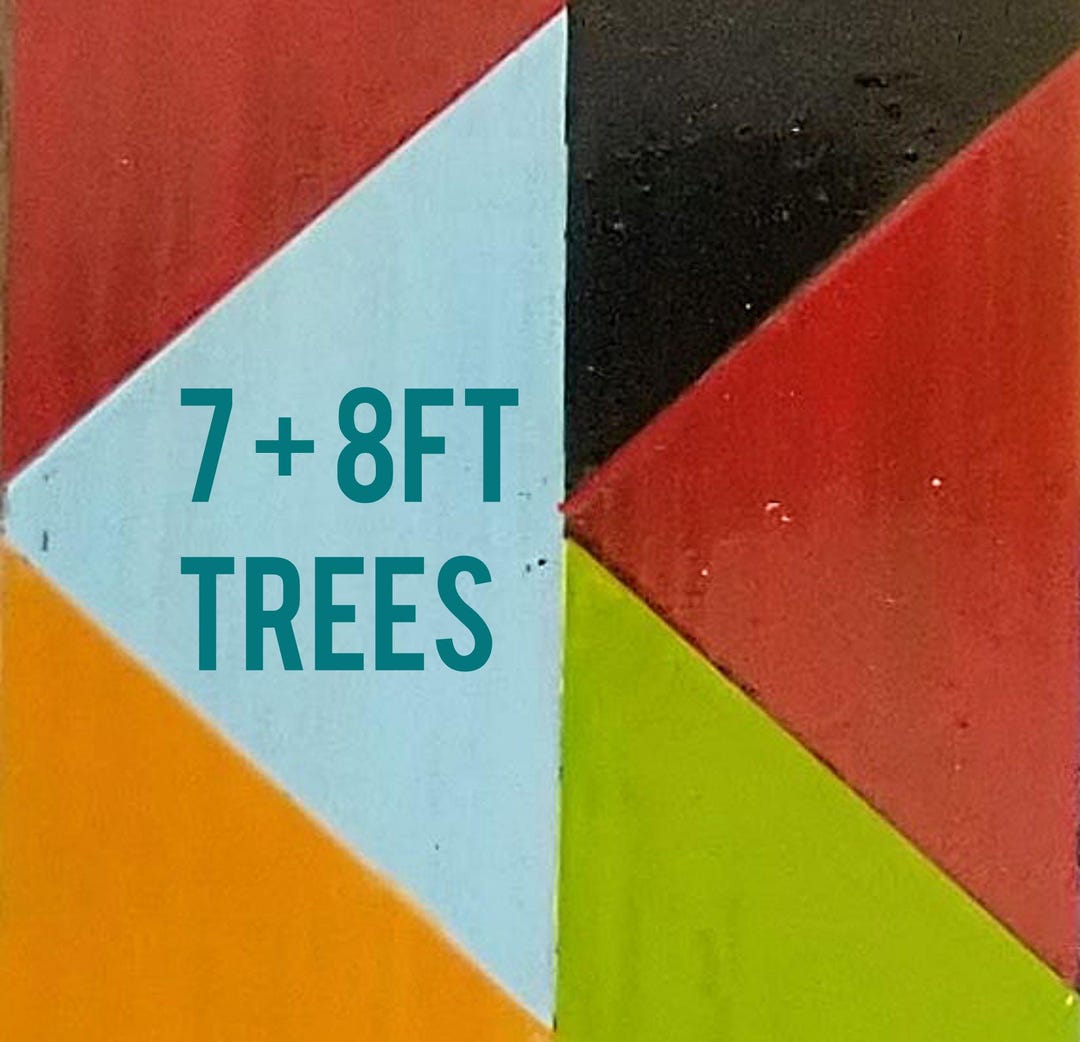 7FT + 8FT Wood Trees - Etsy