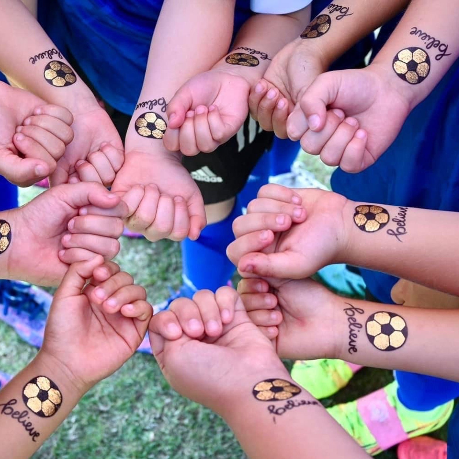 Team Pack of 14 Temporary Tattoos / believe Soccer Team - Etsy