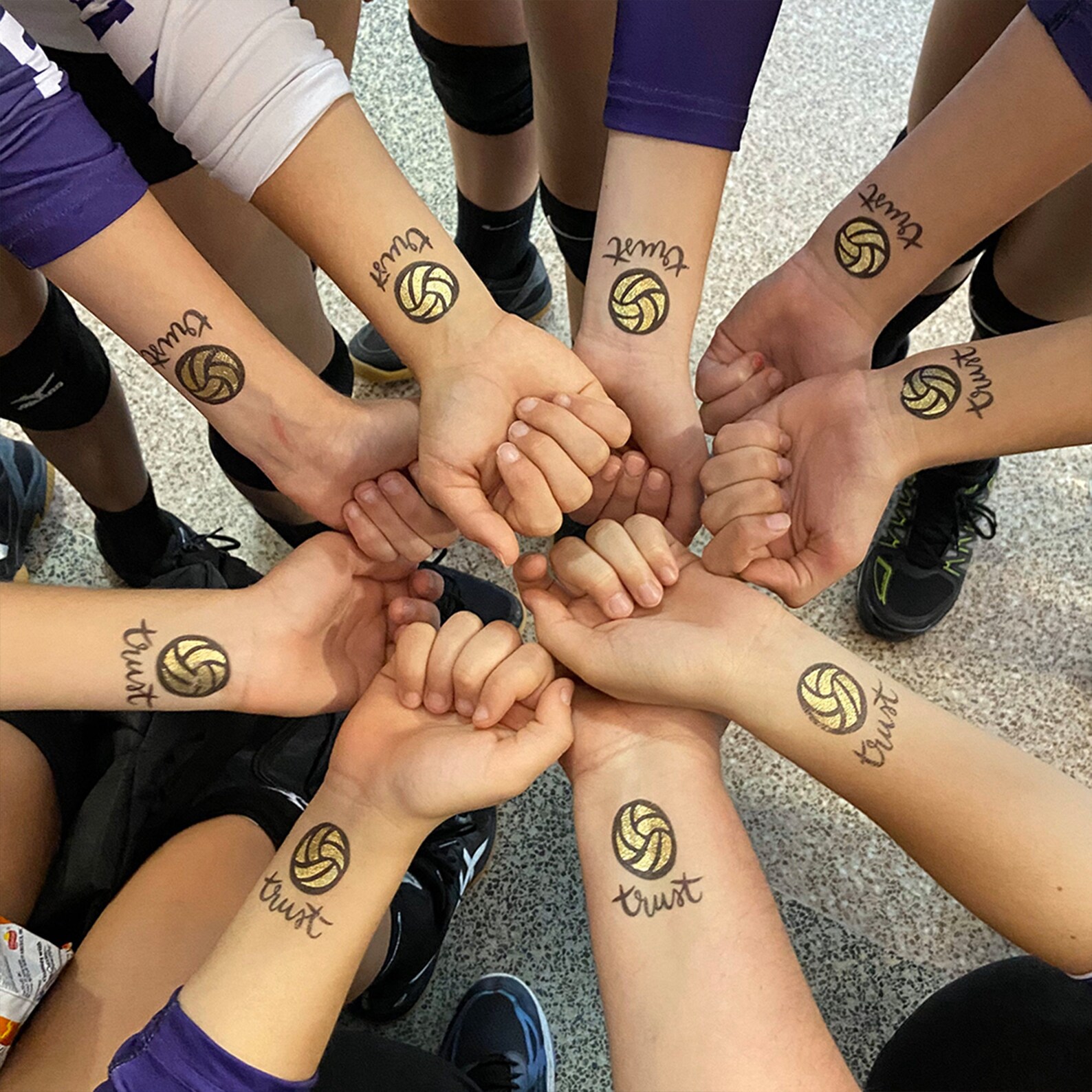 Team Pack of 14 Temporary Tattoos / fight Pink Out Softball | Etsy