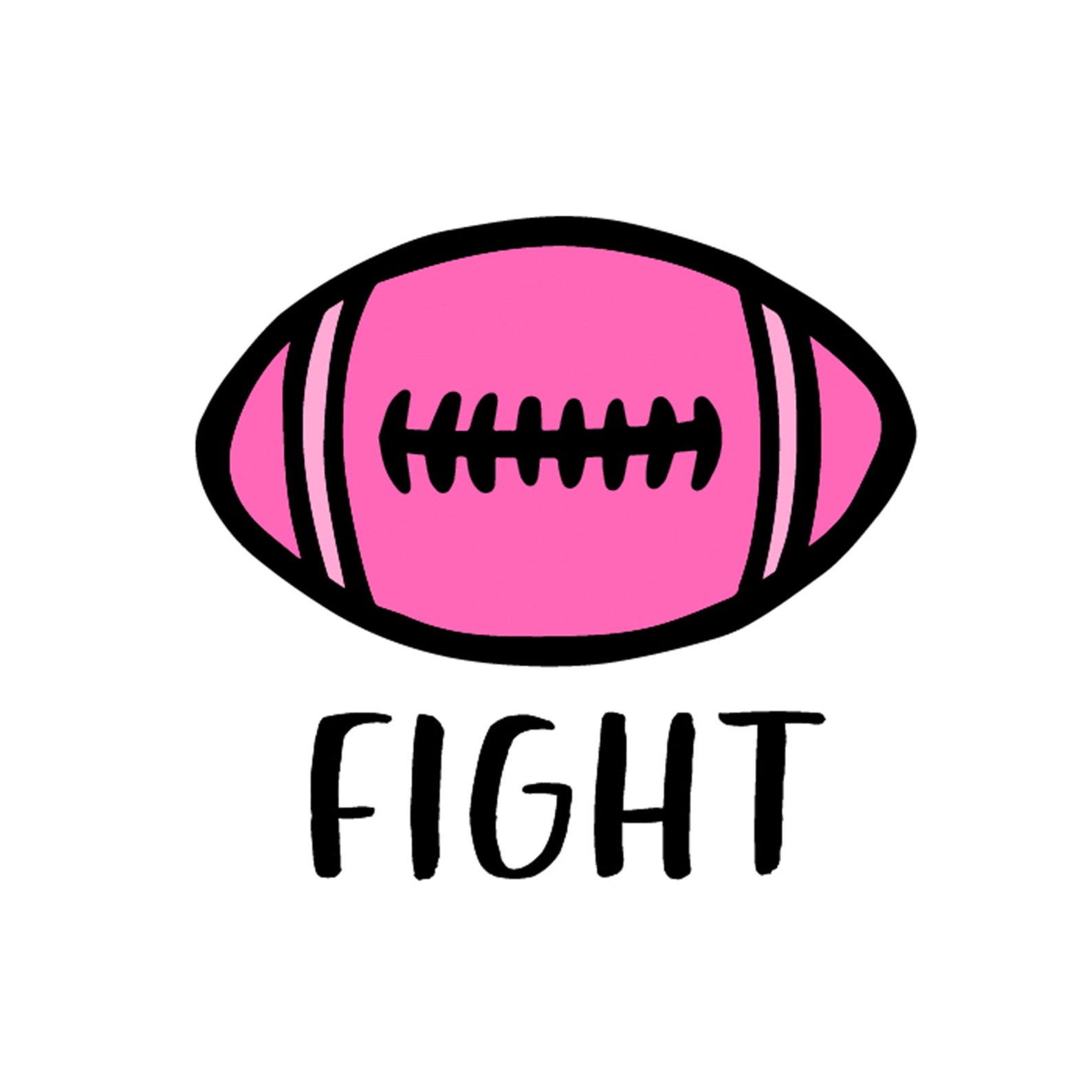 Team Pack of 14 Temporary Tattoos / fight Pink Out Football Team ...