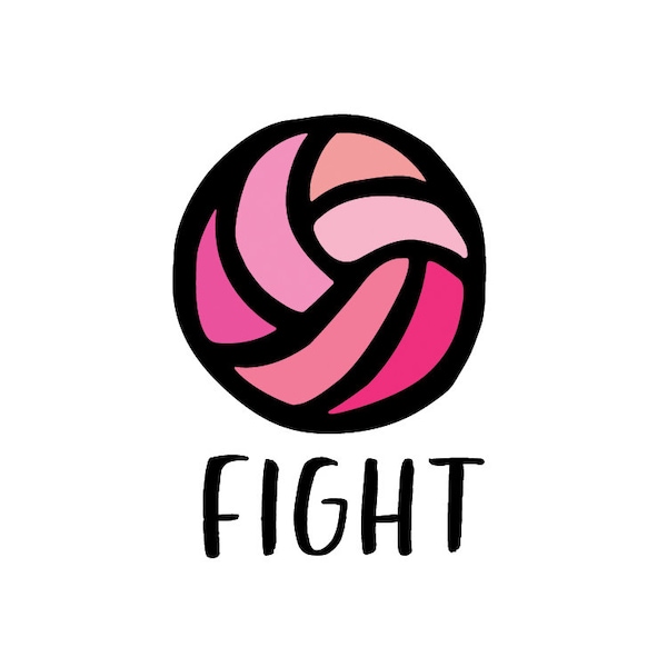 Volleyball Pink Out - Etsy