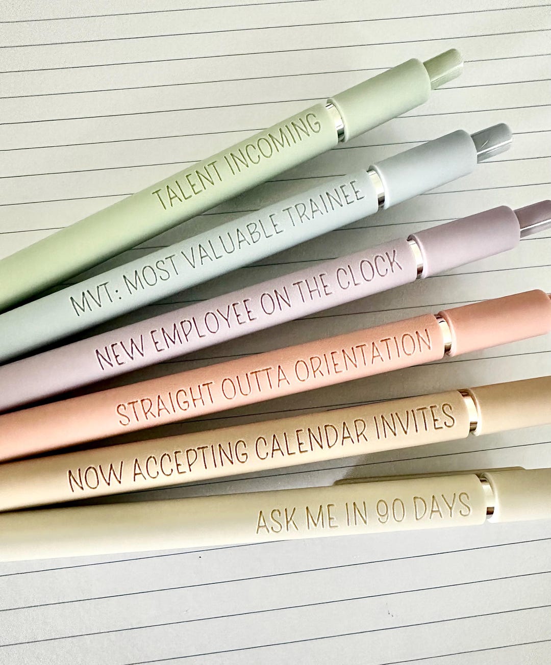 6-pen Set | New Hire Starter Pack Soft-touch Pastel Gel Pens｜employee ...