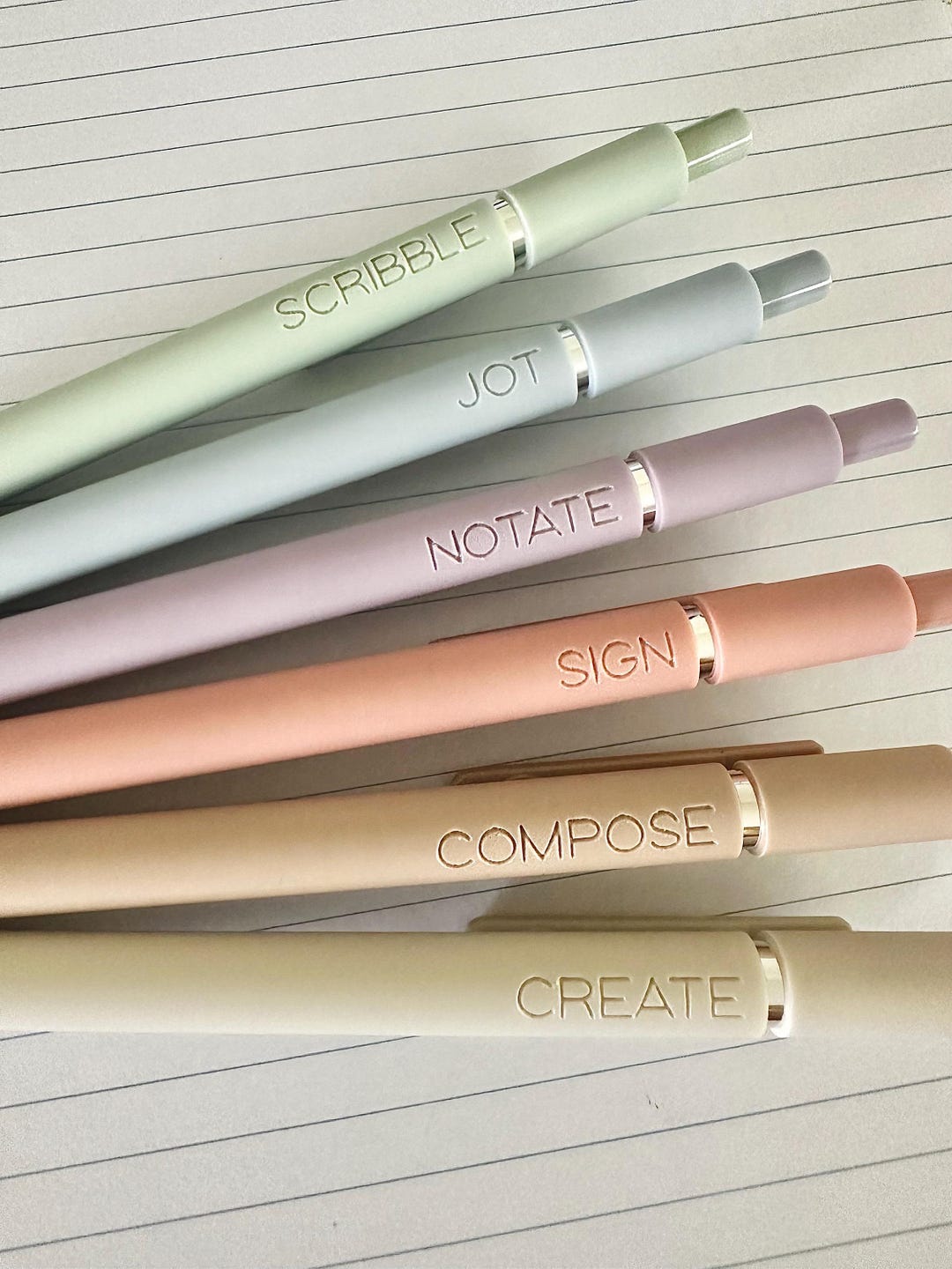 6-pen Gift Set | Clever Ways to Write Soft-touch Gel Pens｜planner Pens ...