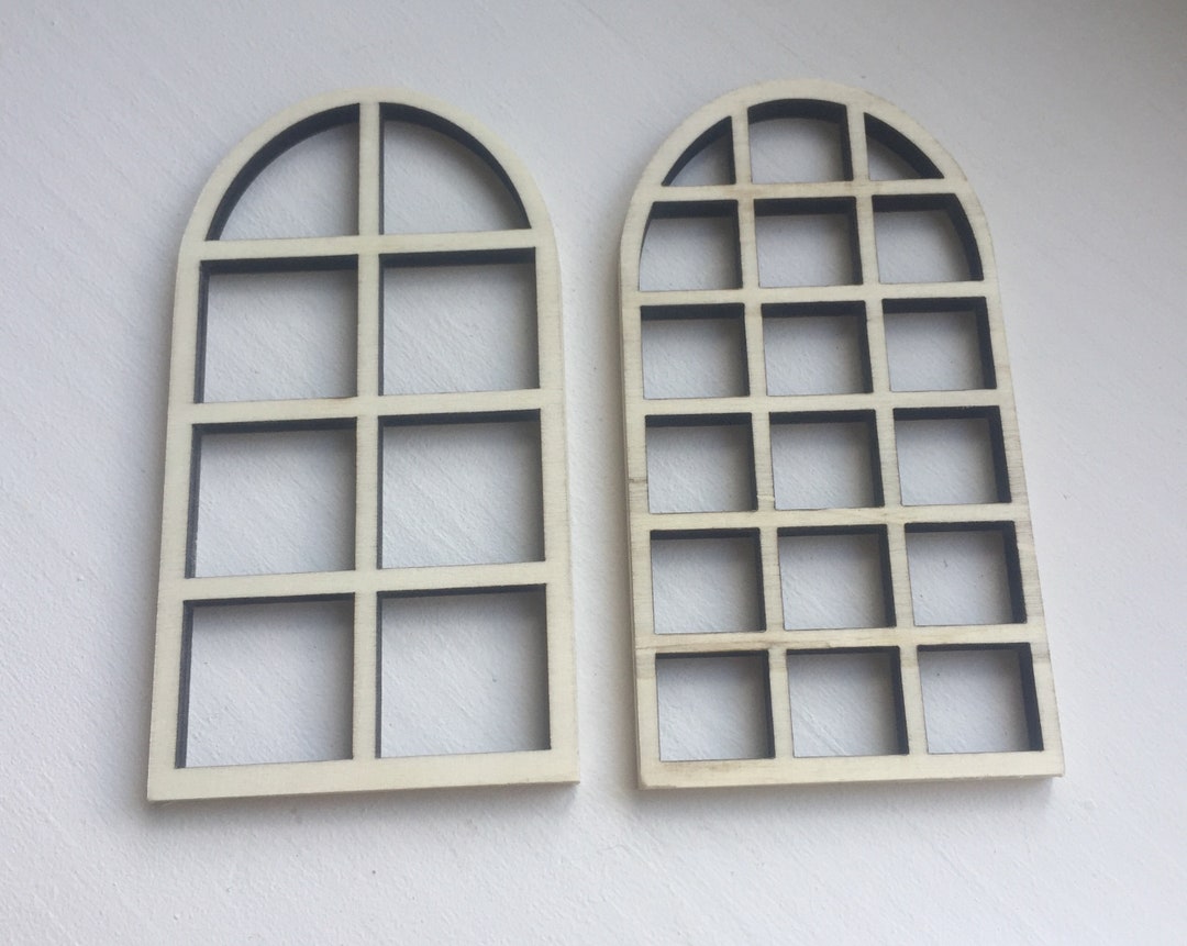Beautiful NEW Tiny Miniature Arched Windows - Tiered Trays, Dolls House ...