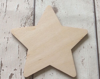 Laser Cut Star, up to 16, Multiple Thickness, Unfinished Crafting ...