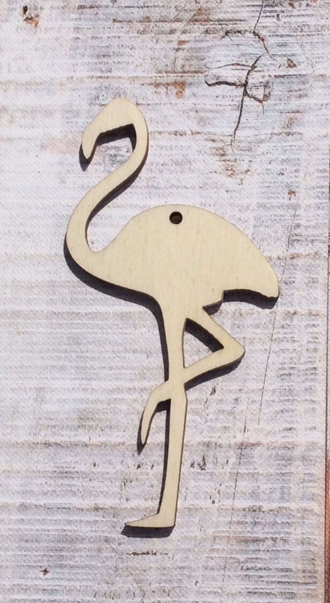 Pack of Ten Unpainted Laser Wooden Flamingo Perfect for Crafting ...
