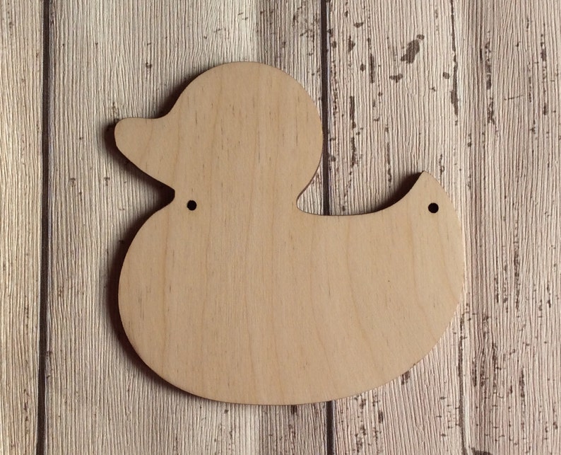 Pack of 10 unpainted laser cut baby ducks available with or | Etsy