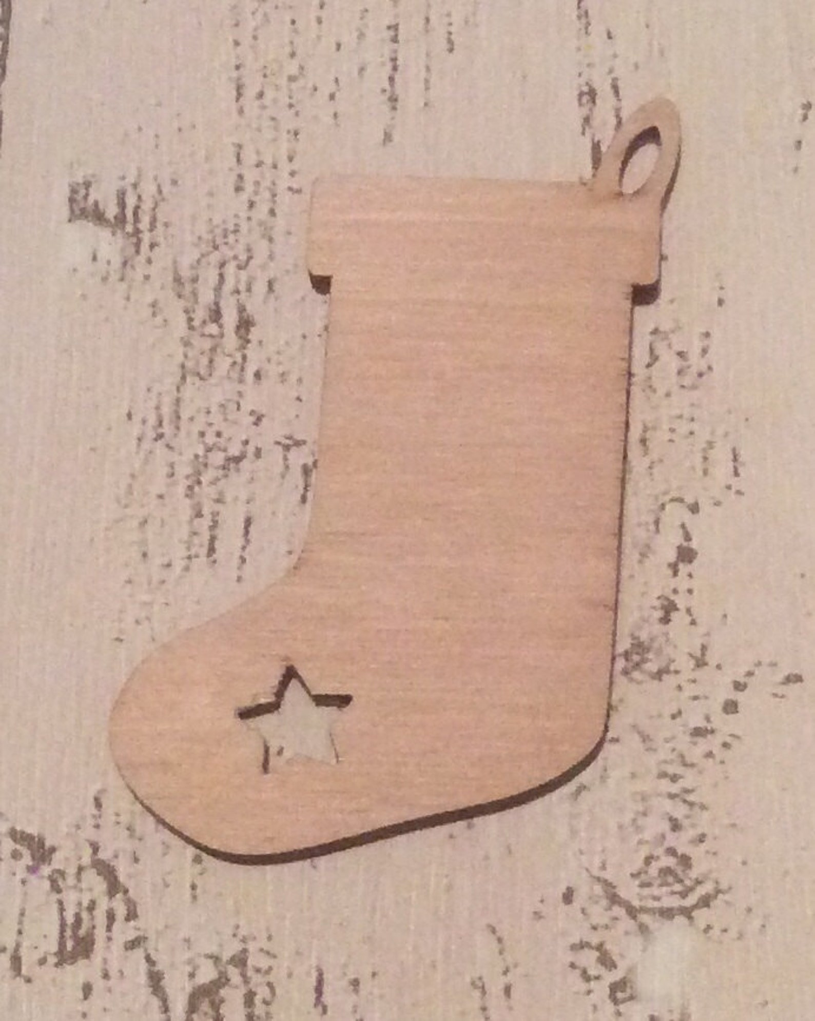 Pack of 10 Unpainted Laser Cut Christmas Stockings Perfect for Crafting ...
