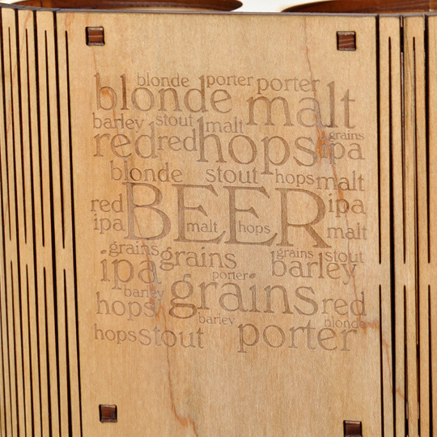 4-pack Bottle Beer Words Caddy - Etsy