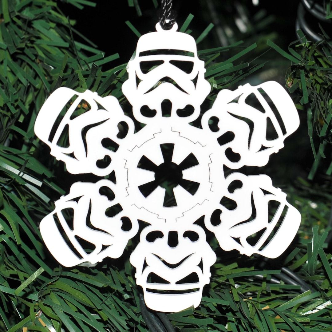 4" Stormtrooper Homage Snowflake Ornament - Etsy