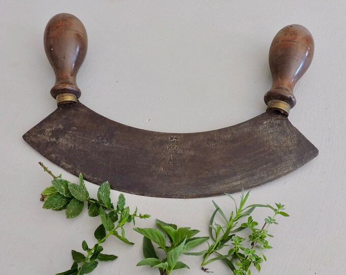 Vintage Herb Chopper - French 1920s Vegetable Cutter - French Hachoir ...