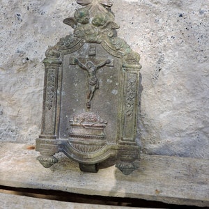 1920s Priest's Hand Held Kiss of God, Antique Bronze Jesus Crucifixion ...