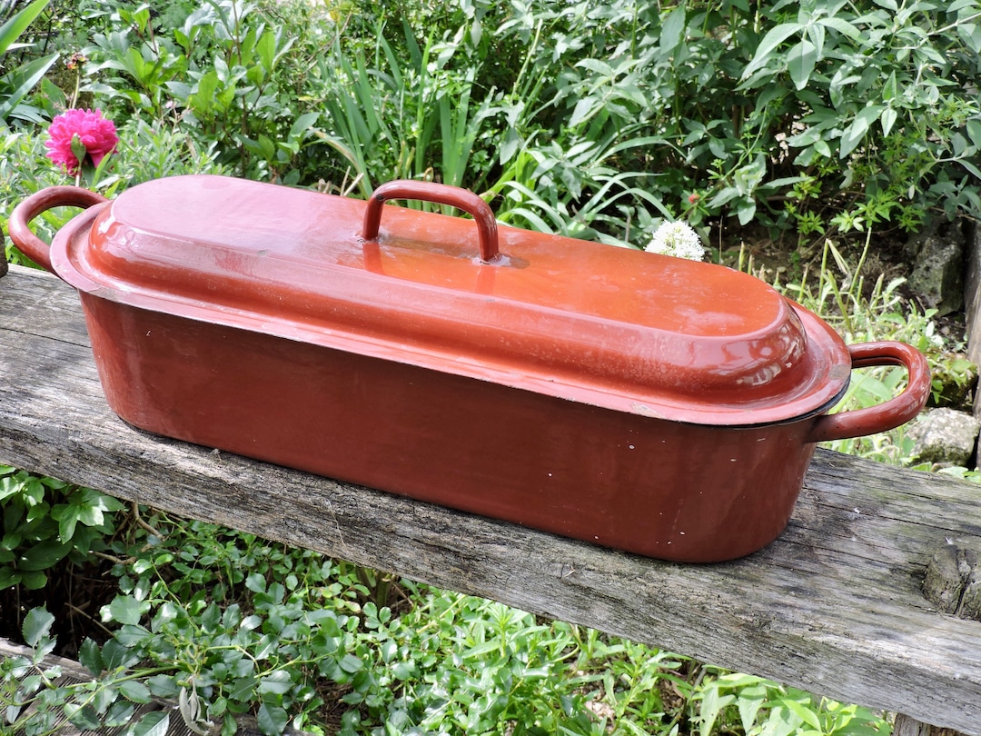 Antique Fish Kettle, Enamel Fish Steamer/fish Poacher, French 1920s ...