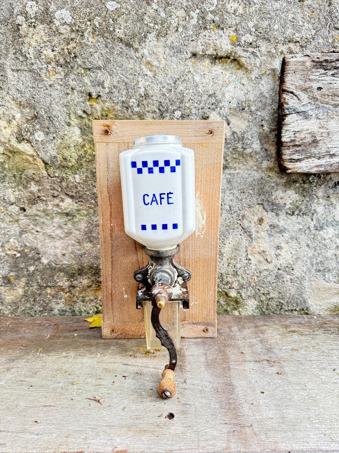 French Coffee Grinder, Vintage Wall Hanging Coffee Grinding Machine ...