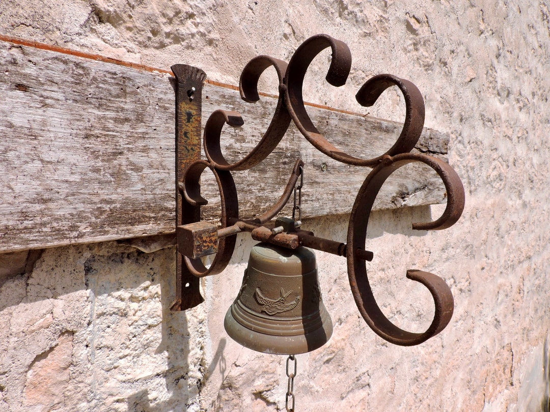 Vintage Brass Bell, Outside Door/dinner Bell, French Maison Bourgeoisie ...