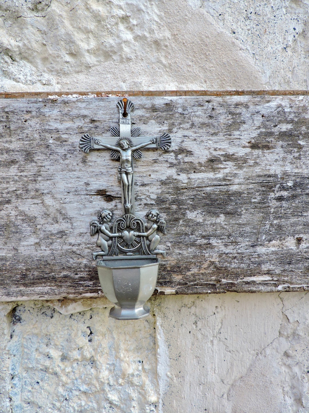 1920s Bénetier, Art Deco Water Font, Lourdes Pilgrimage Reliquary ...
