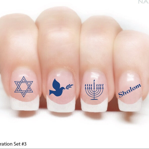 Holiday Nail Decals - Etsy