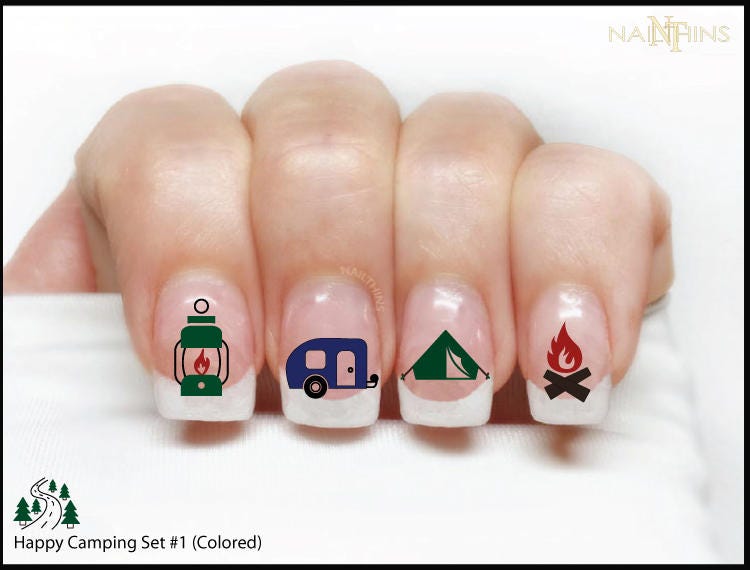 Waterslide Nail Decals Transfers Camper Nail Art Vintage Camper Nail ...