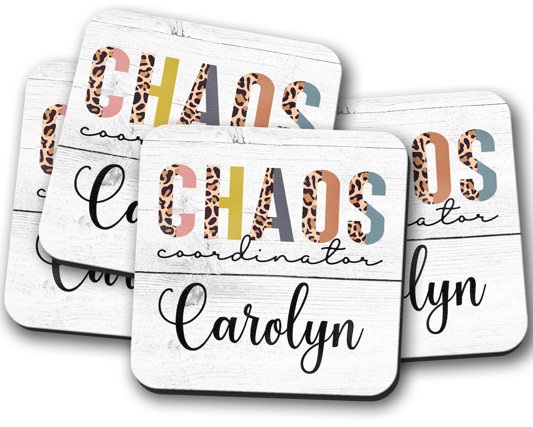 Boss Day Gift, Office Coasters, Personalized Boss Gift, Office Staff ...