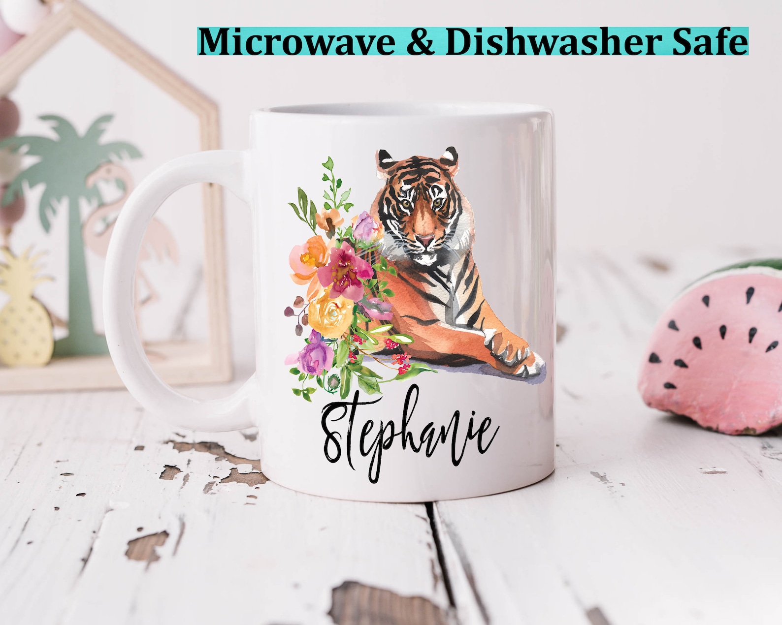 Tiger Coffee Mug Personalized Tiger Coffee Cup Animal Mug - Etsy